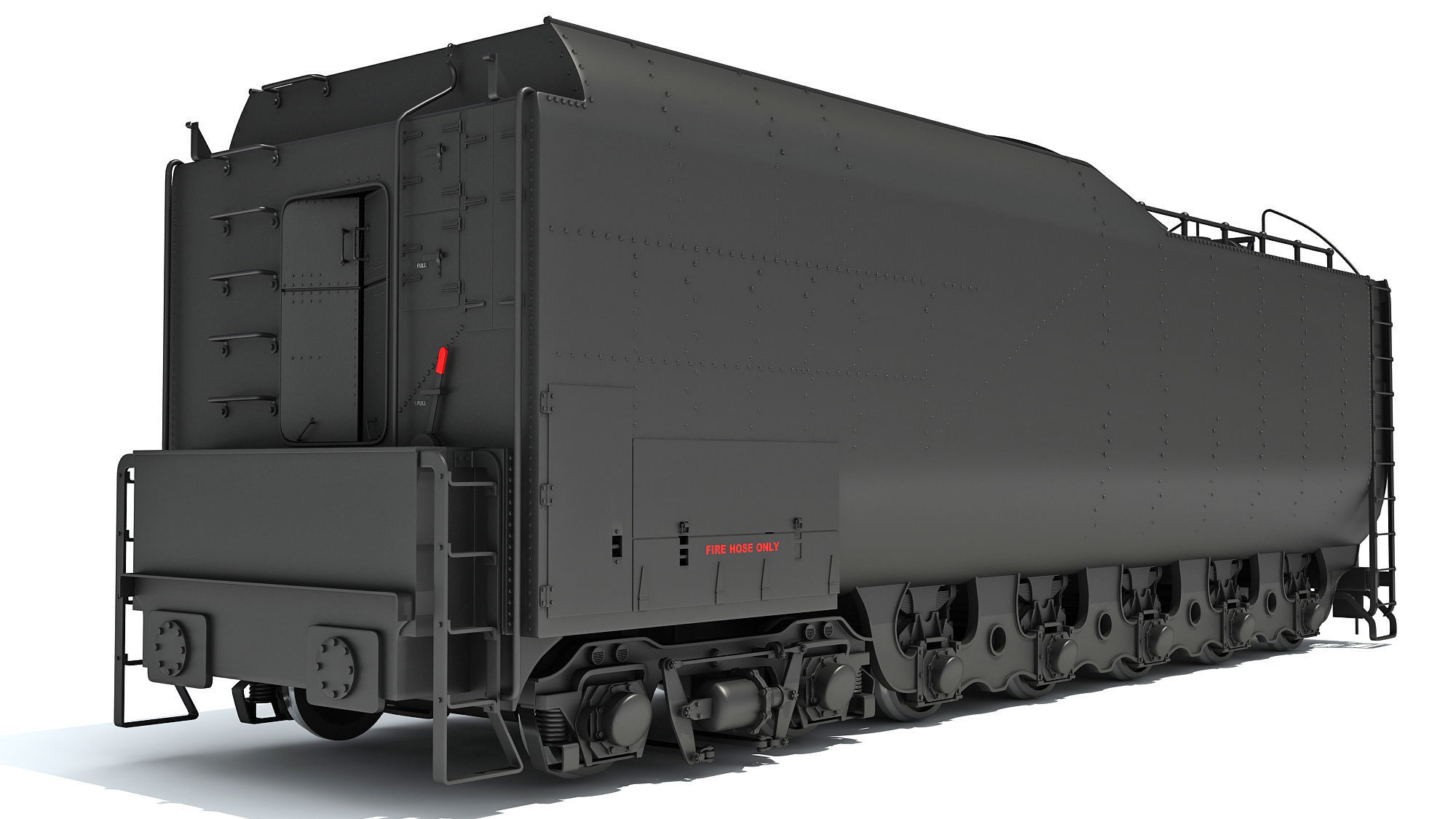 Steam Train Coal Tender Car 3D model | CGTrader