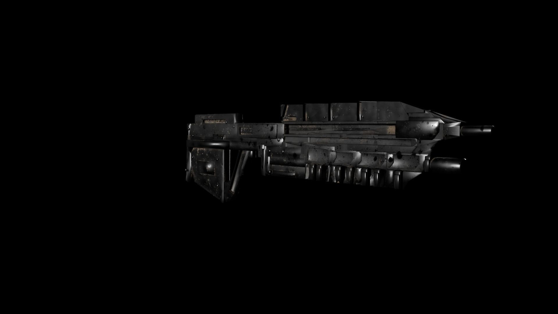 3D model Halo Assault Rifle Made In Maya and Textured In 3DCoatTextura ...