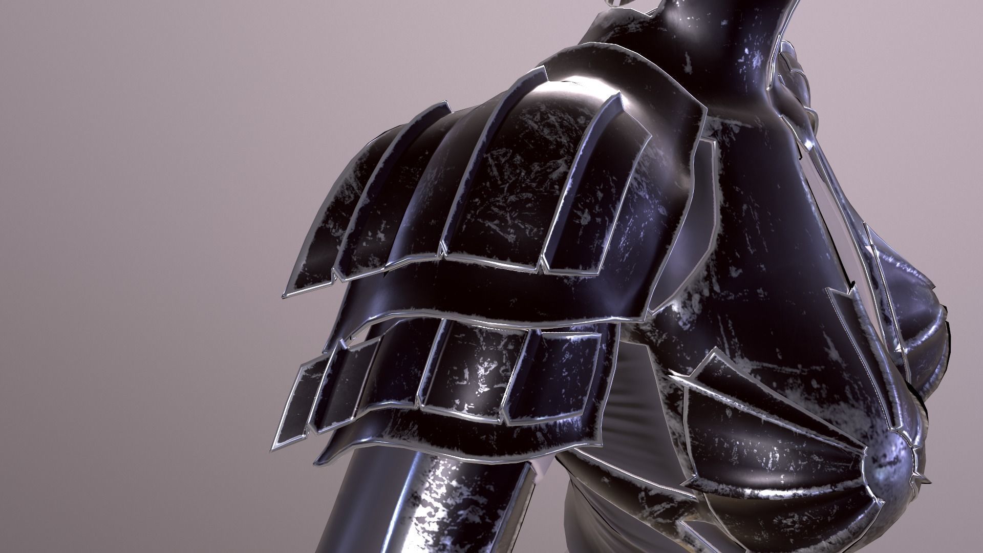 3D model female stylized fantasy armor VR / AR / low-poly | CGTrader