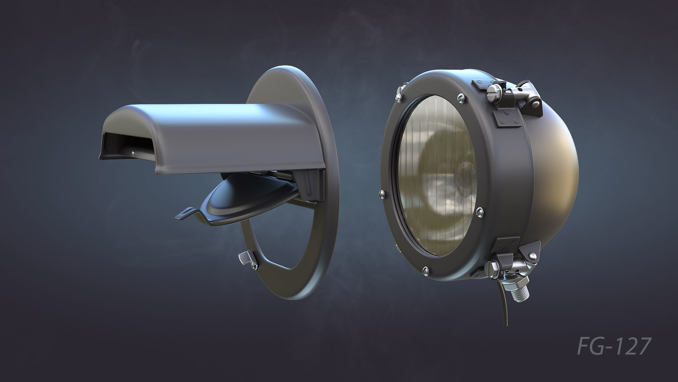 Soviet APC Lights Set 3D model | CGTrader