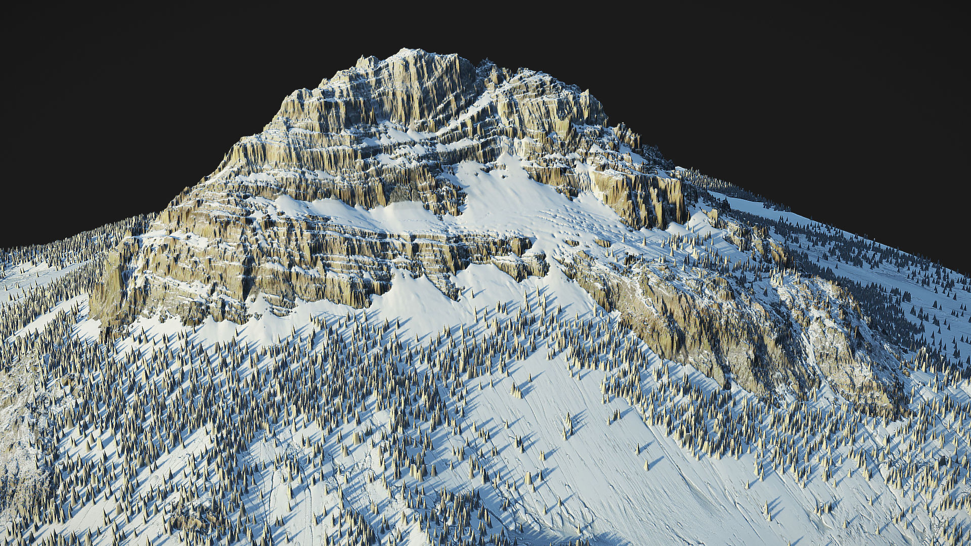 Winter Mountains 3D model | CGTrader