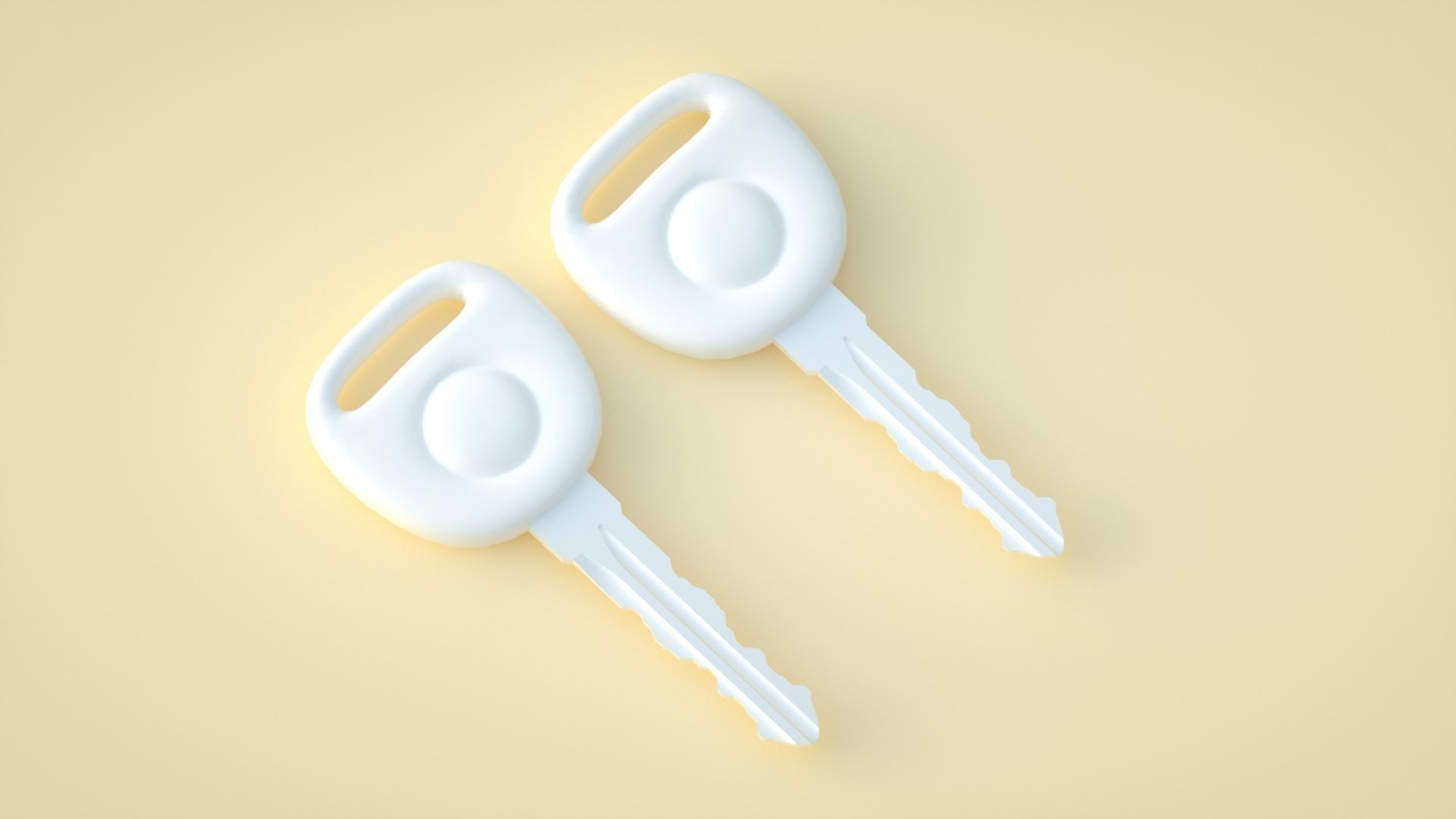 car key door key 3D model | CGTrader