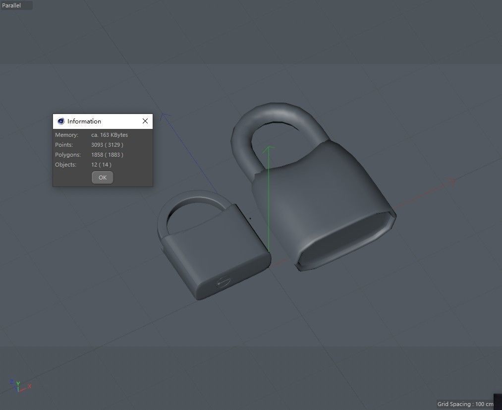 lock door lock combination lock 3D model | CGTrader