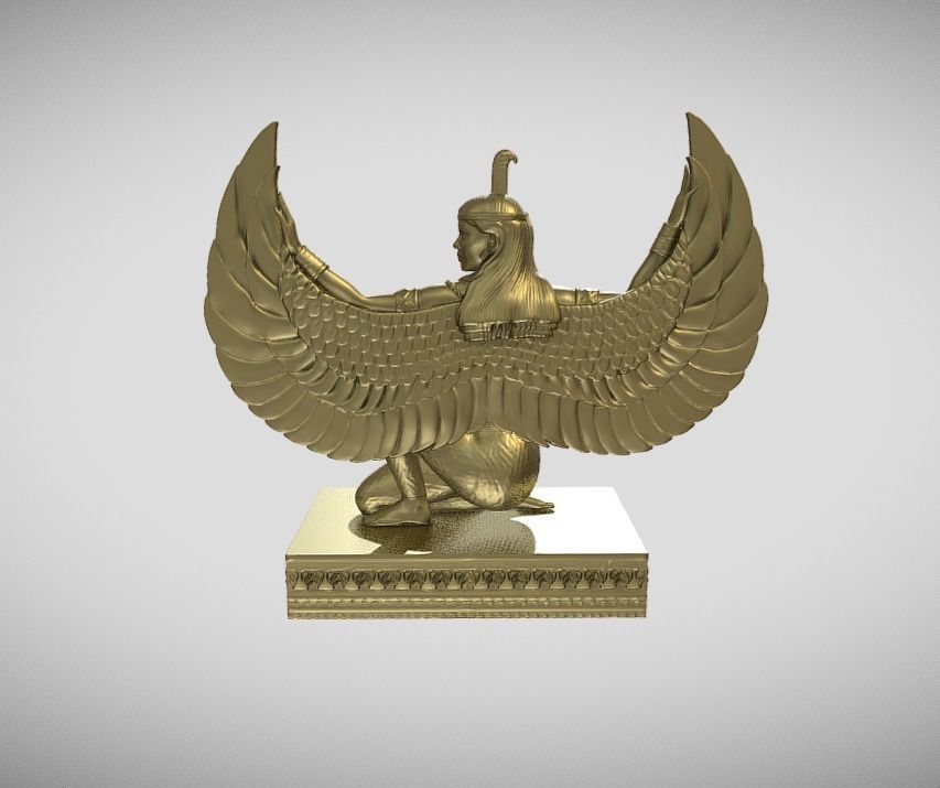 Maat egyptian goddess statue for 3d print 3D model 3D printable | CGTrader
