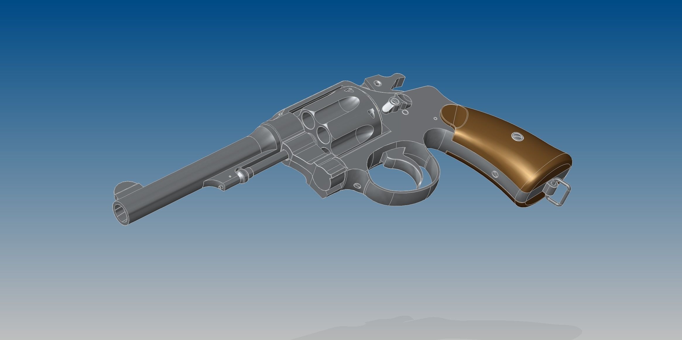 M1917 revolver 3D model | CGTrader