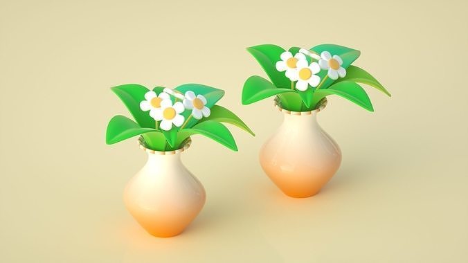 cartoon vase 3D model | CGTrader