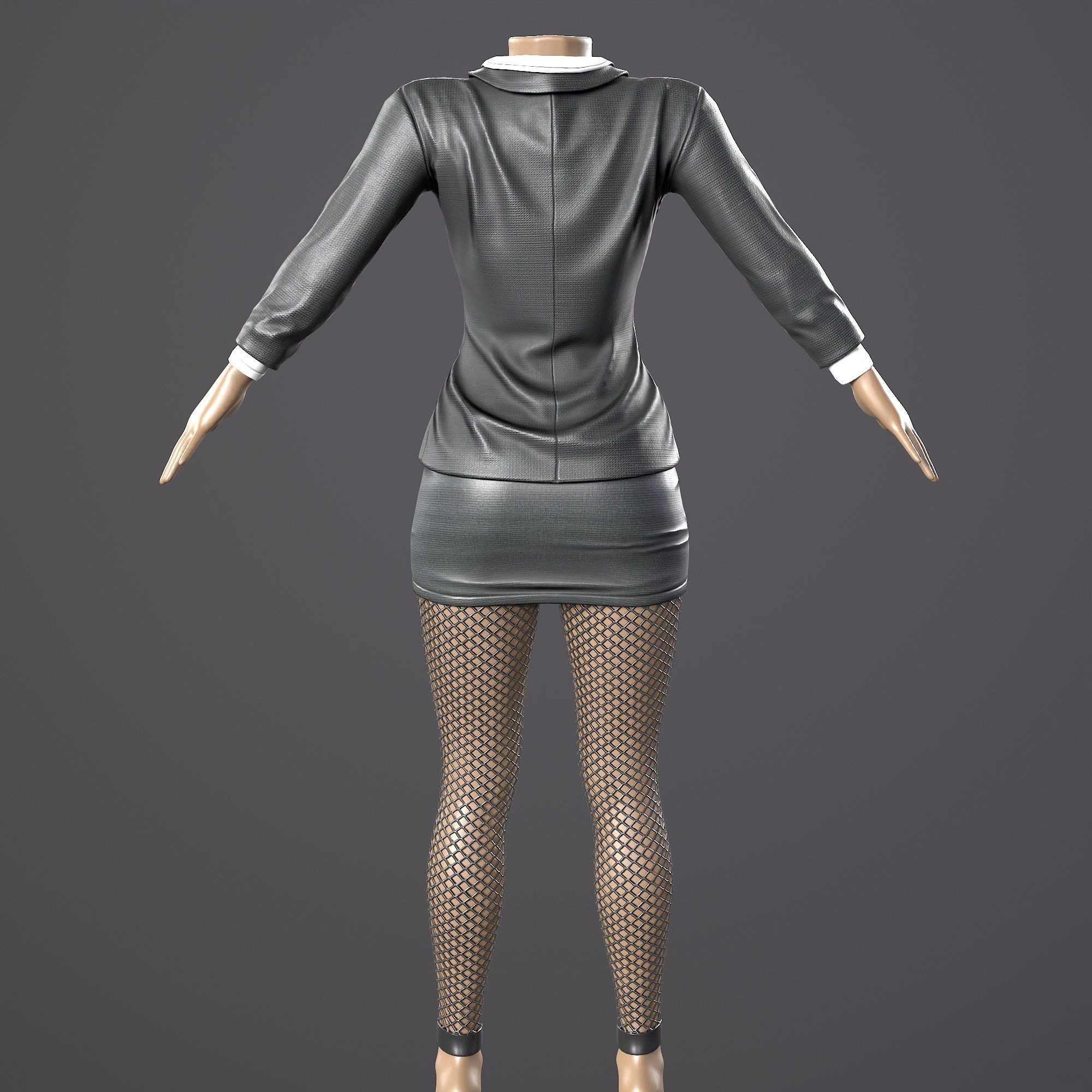 3D model Female Clothing VR / AR / low-poly | CGTrader