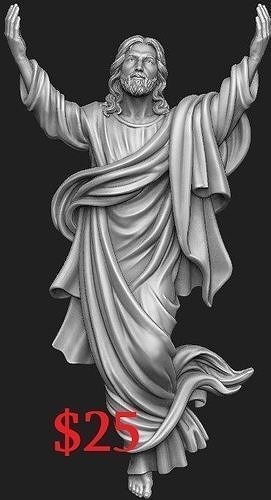 RISEN CHRIST 3D model 3D printable | CGTrader