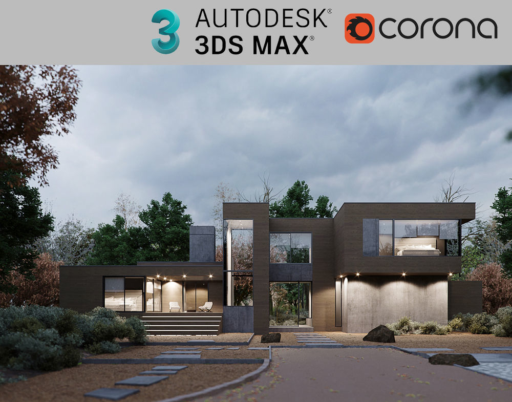 Corona - 3ds Max scene files - KETTLE HOLE HOUSE 3D model | CGTrader