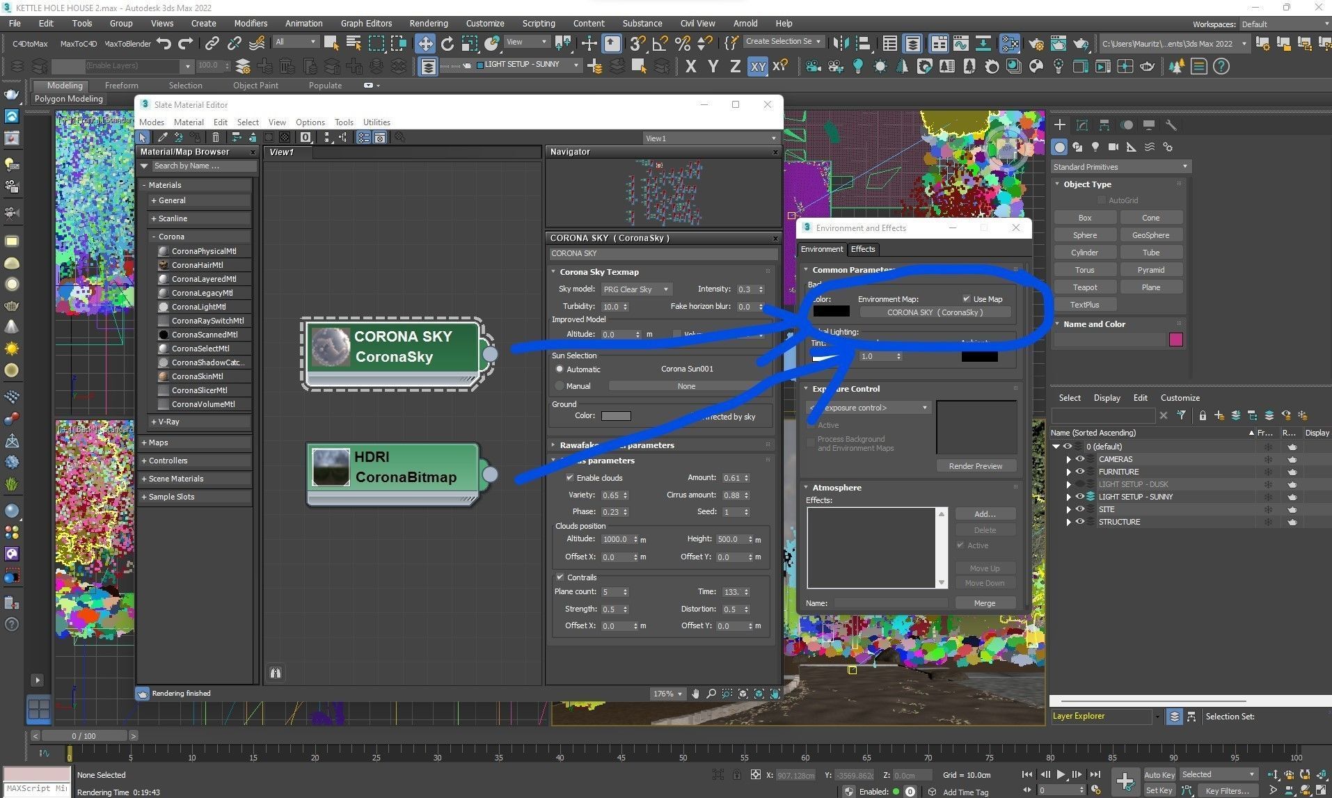 Corona - 3ds Max scene files - KETTLE HOLE HOUSE 3D model | CGTrader