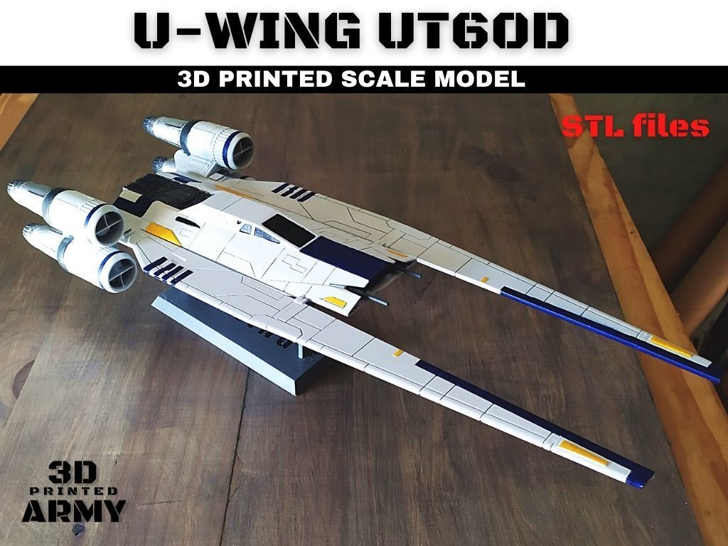 Star Wars UWING UT60D starfighter 3D model 3D printable | CGTrader