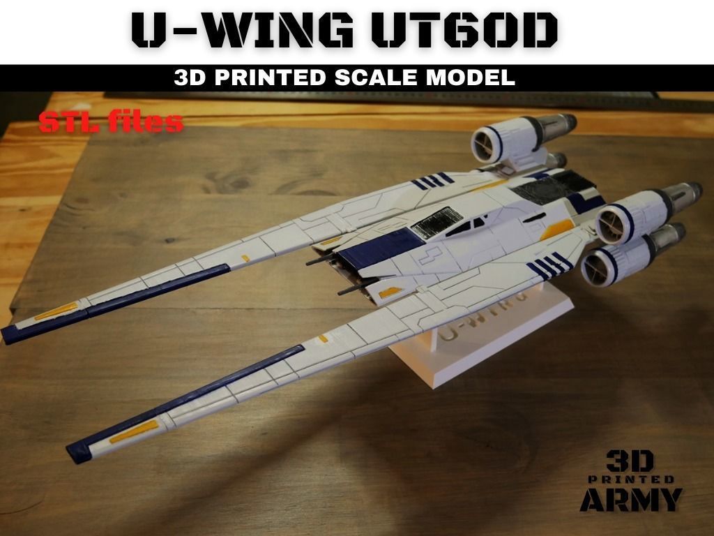 Star Wars UWING UT60D starfighter 3D model 3D printable | CGTrader