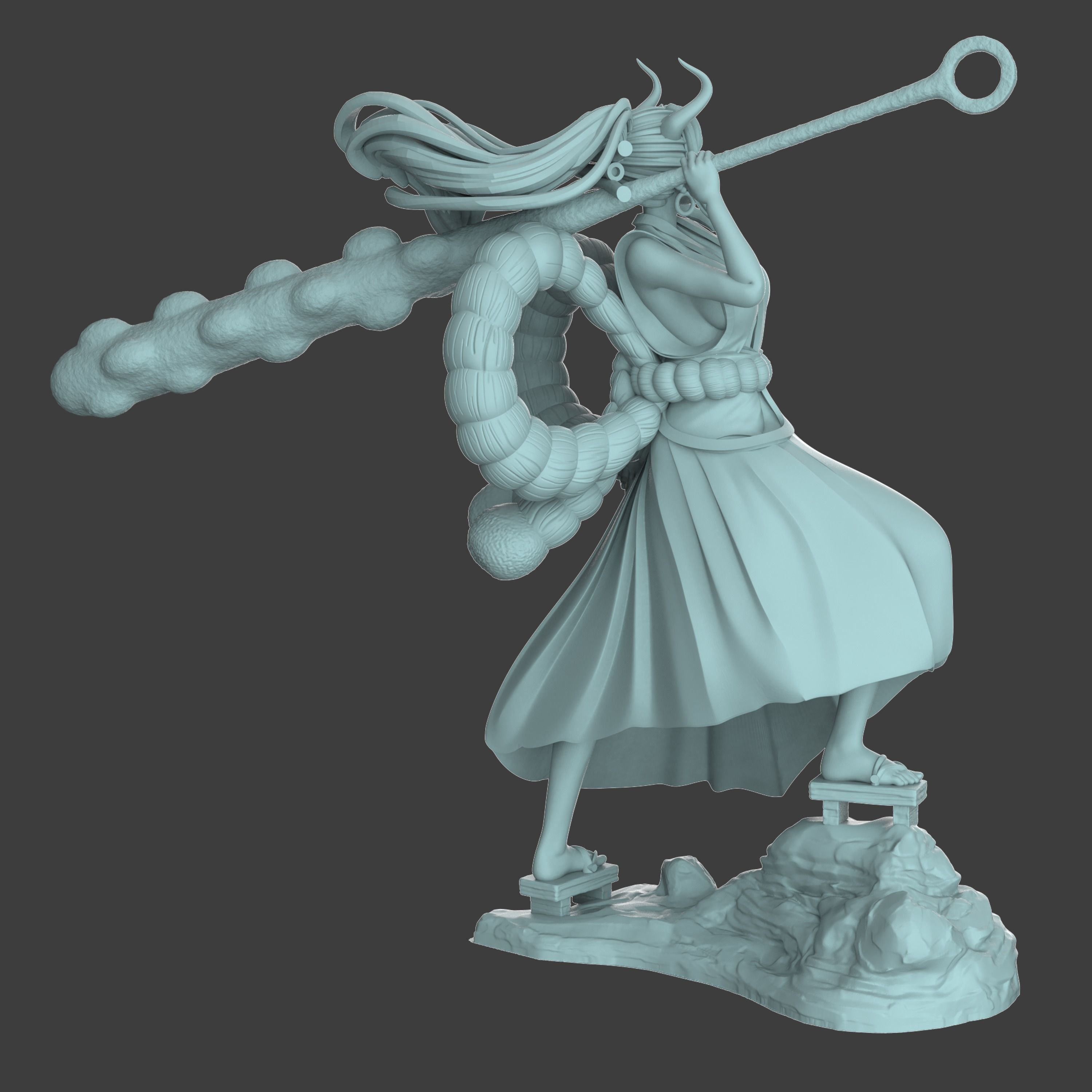 yamato from one piece 3D model 3D printable | CGTrader