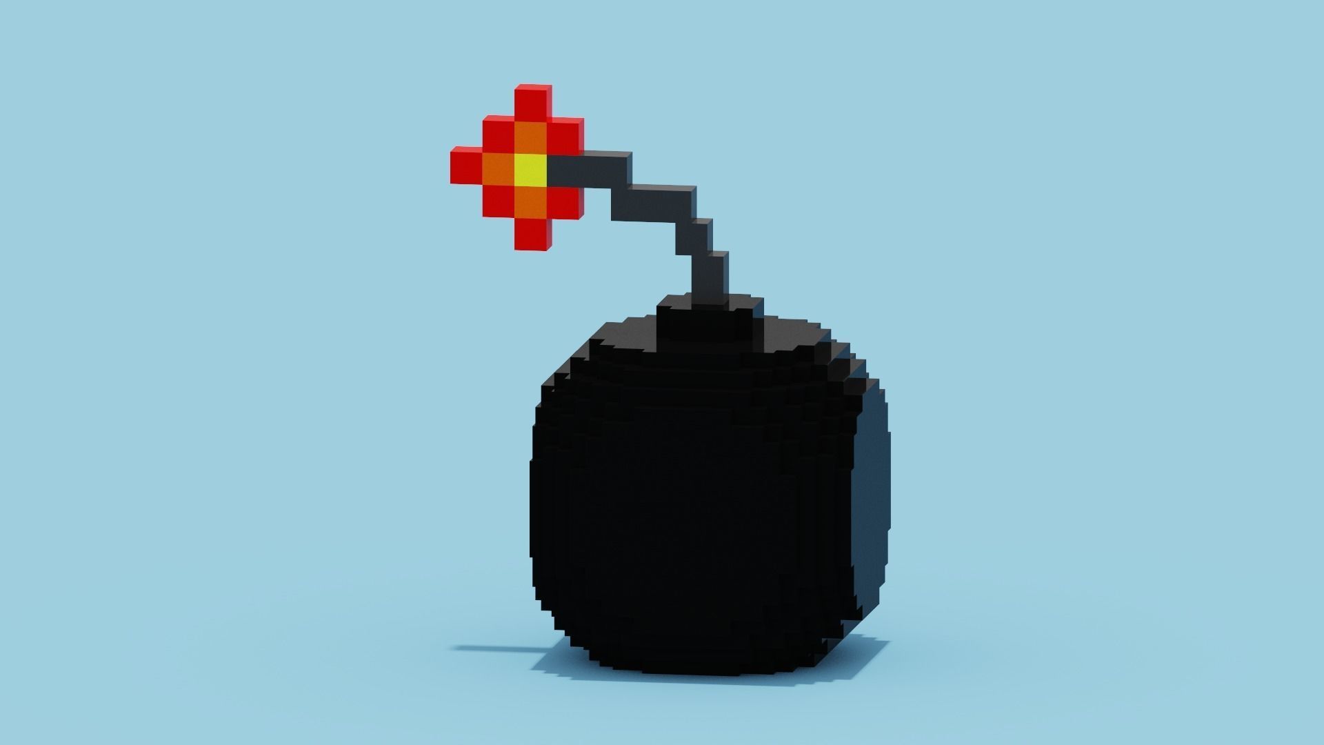 3D model Voxel Bomb VR / AR / low-poly | CGTrader