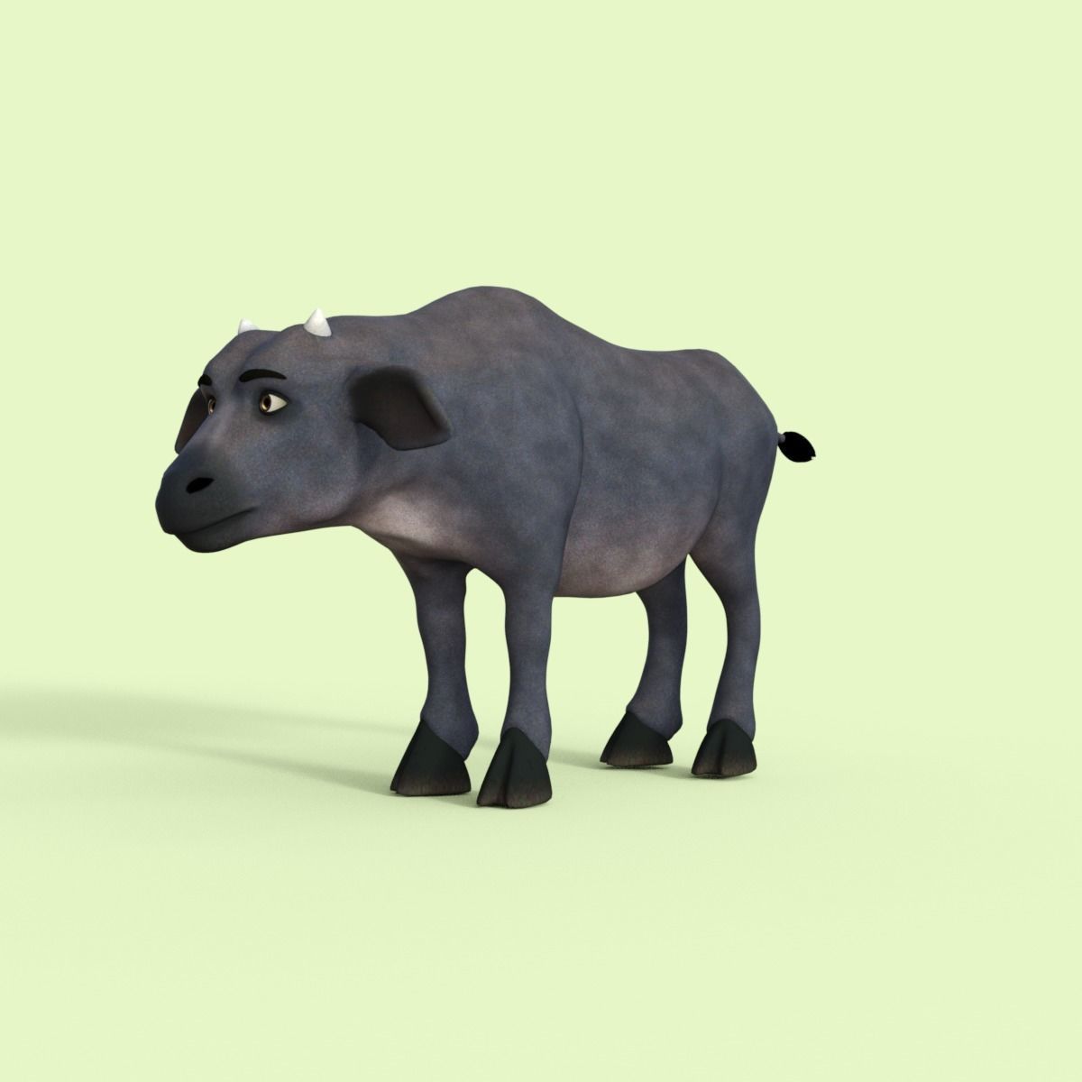 Cartoon Baby Cow 3D model rigged | CGTrader