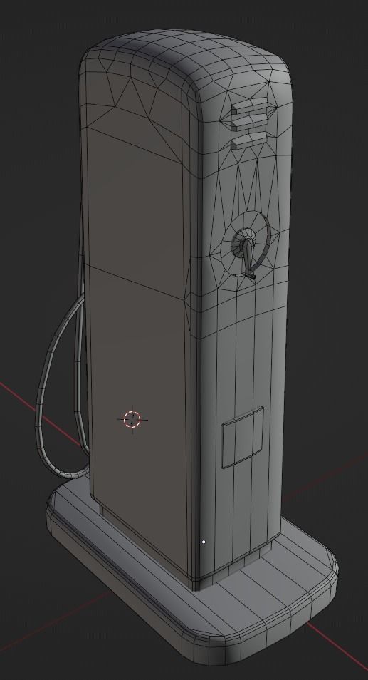 3D model Gas Pump Low Poly VR / AR / low-poly | CGTrader