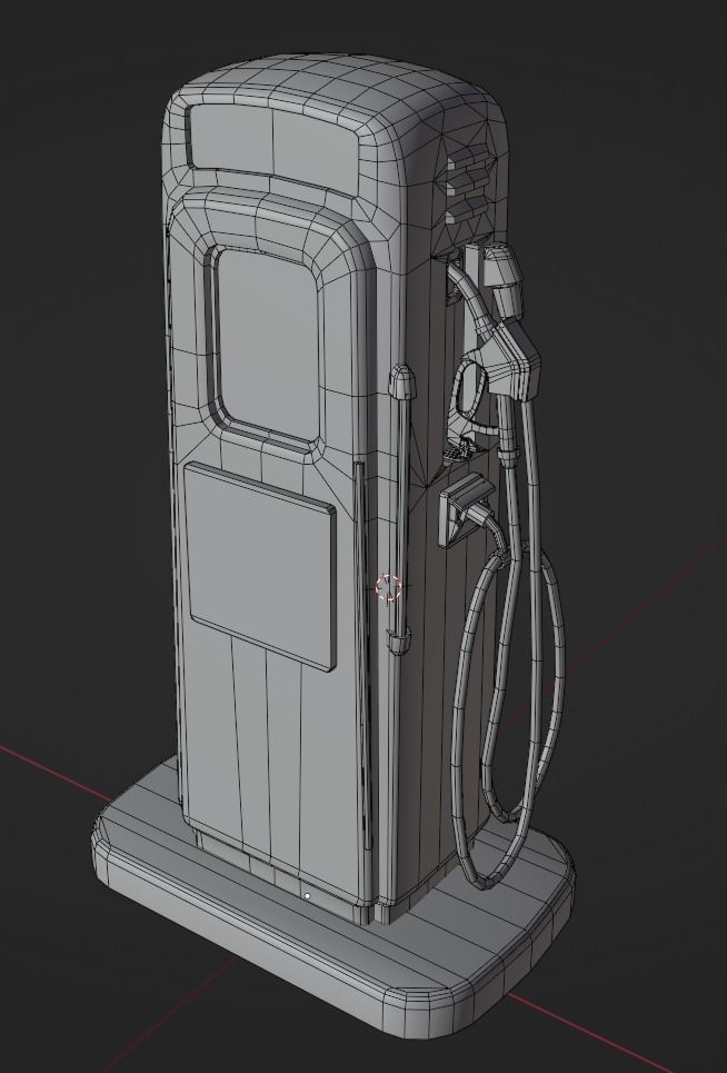 3D model Gas Pump Low Poly VR / AR / low-poly | CGTrader