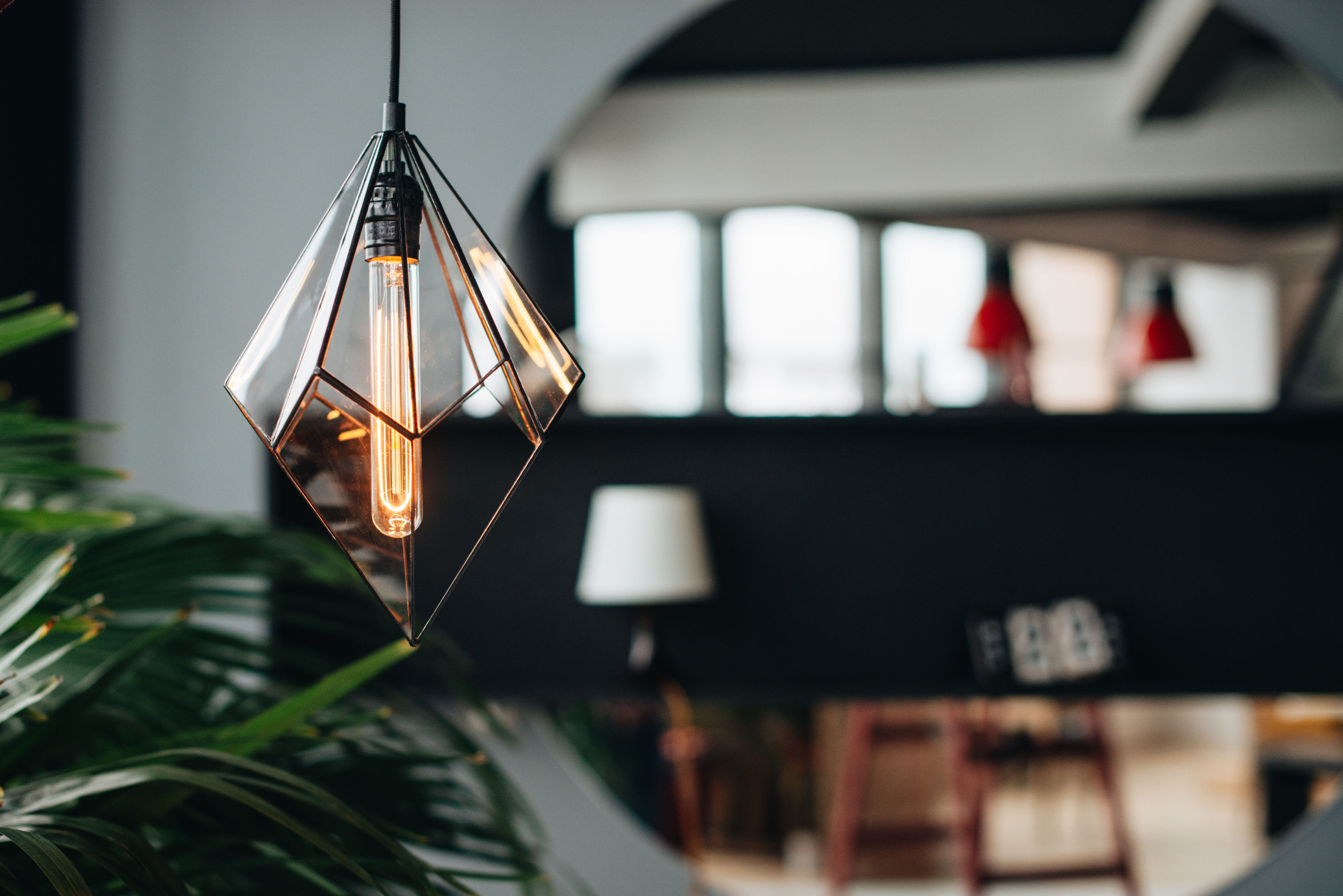 Pendant geometric glass light Tender free 3D model | CGTrader