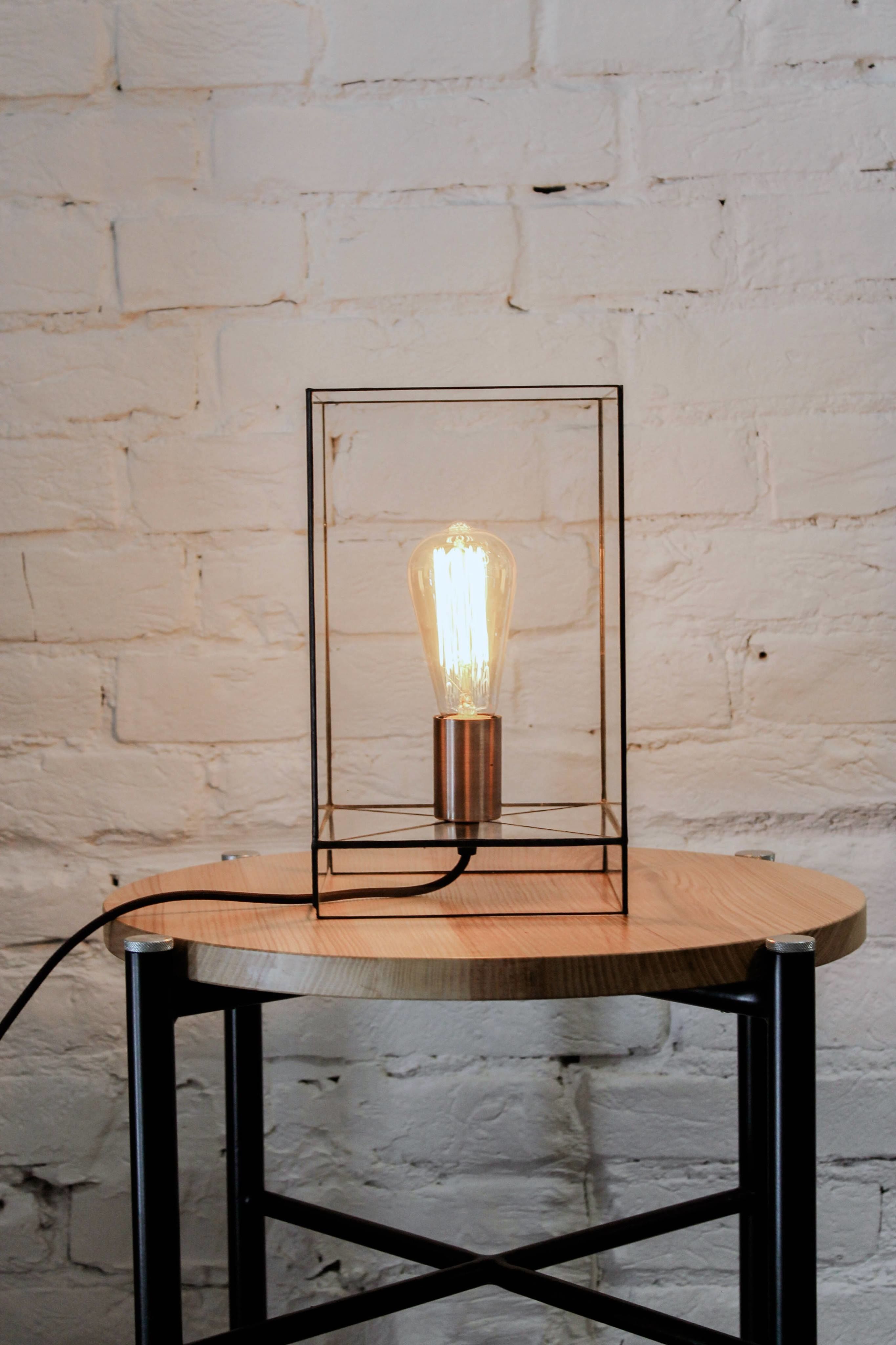 Table geometric glass light Cuboid free 3D model | CGTrader