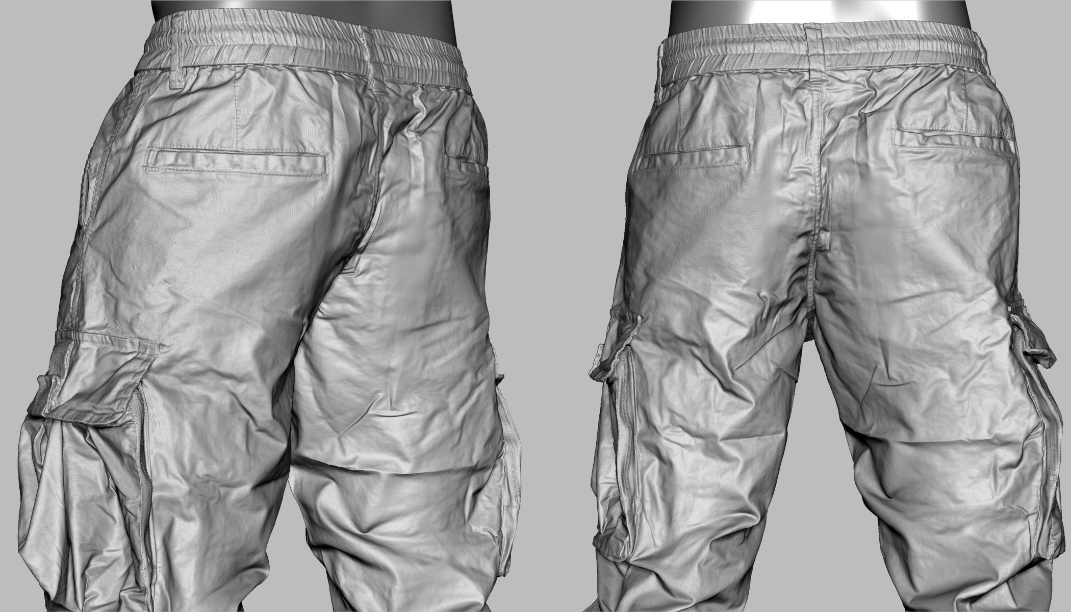 3D model Cargo Pants 004 VR / AR / low-poly | CGTrader