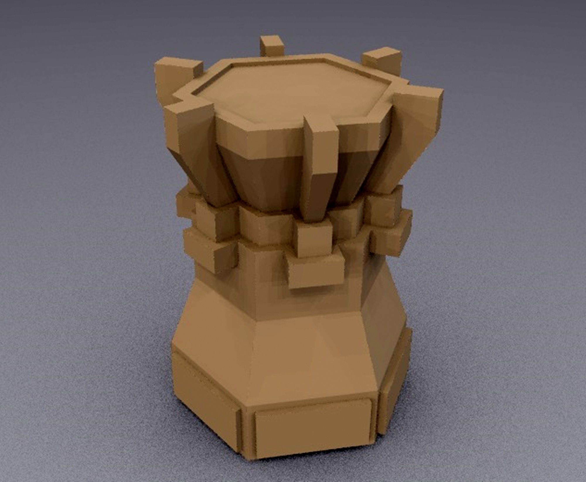 3D model 3D Ancient Pedestal Statue Sculpture Base 3D model VR / AR ...