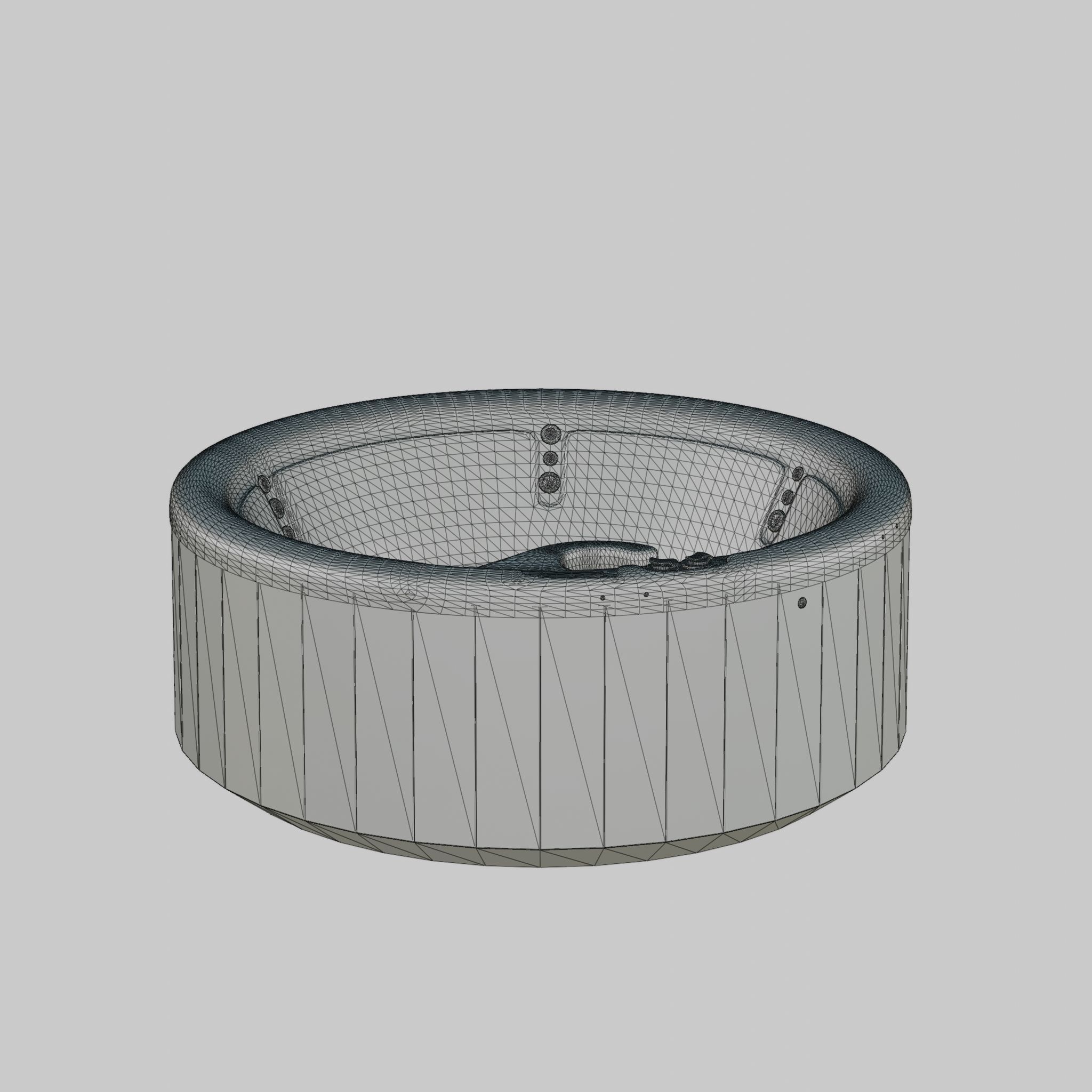 3D model 3D model of Hot Tub Jacuzzi Nordic Spas Impulse VR / AR / low ...