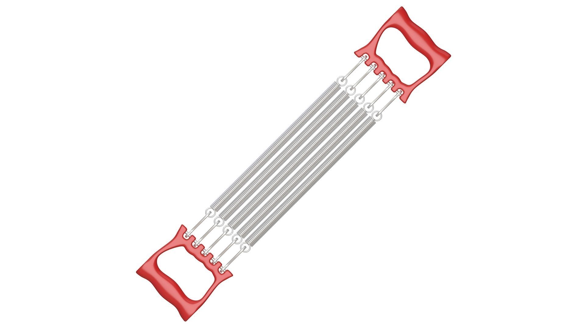 Spring Chest Expander Red 3D model | CGTrader