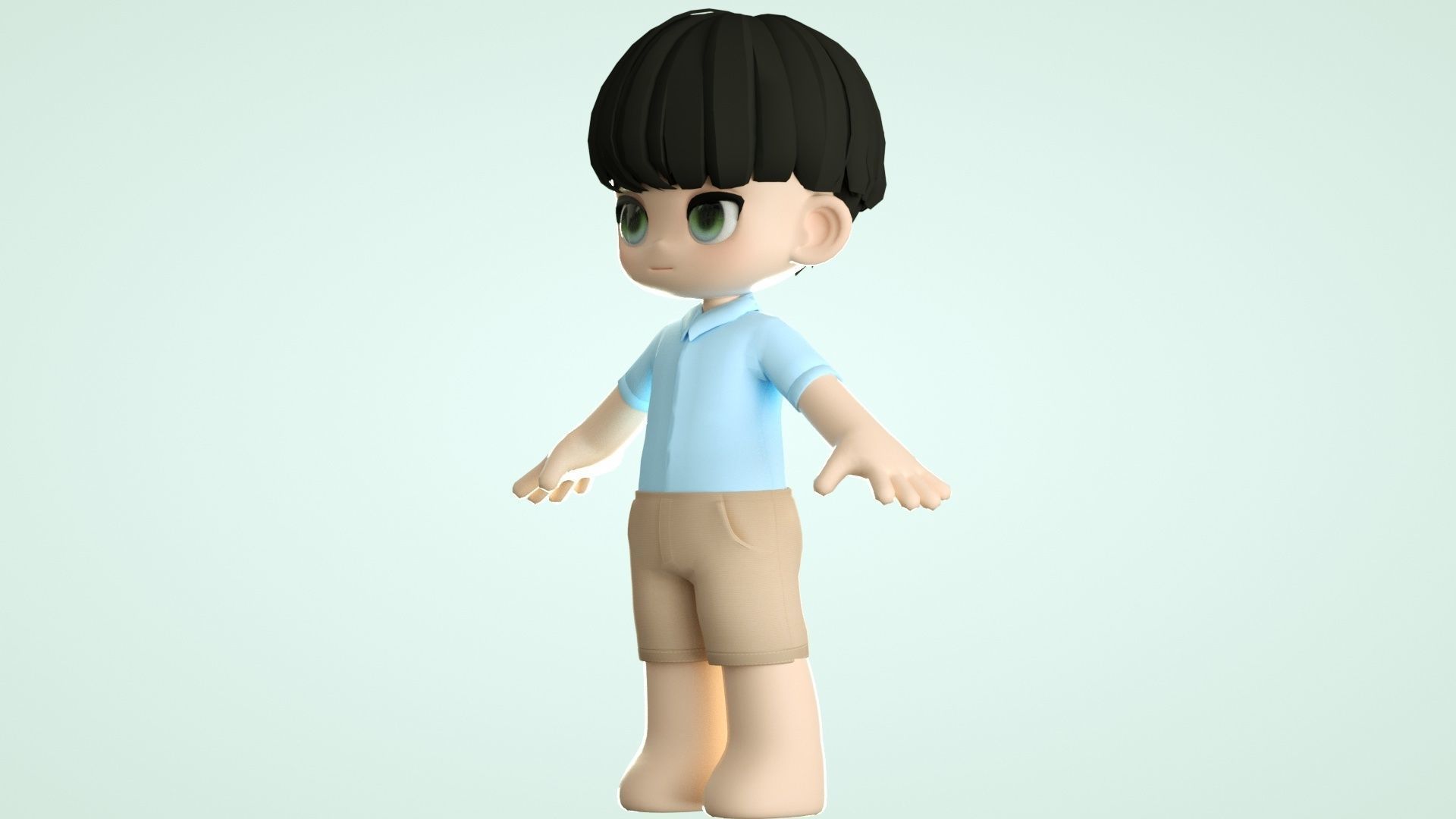 cartoon boy 3D model | CGTrader