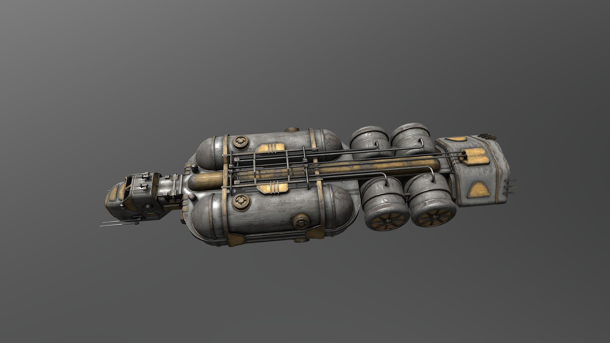 Cargo-Ship-Type-2 steampunk tank 3D model | CGTrader
