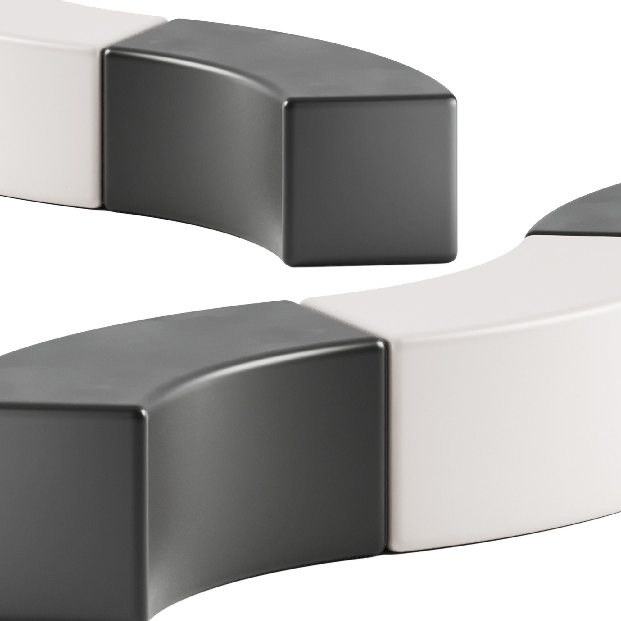 SOFT SNAKE Bench by Slide Design 3D model | CGTrader