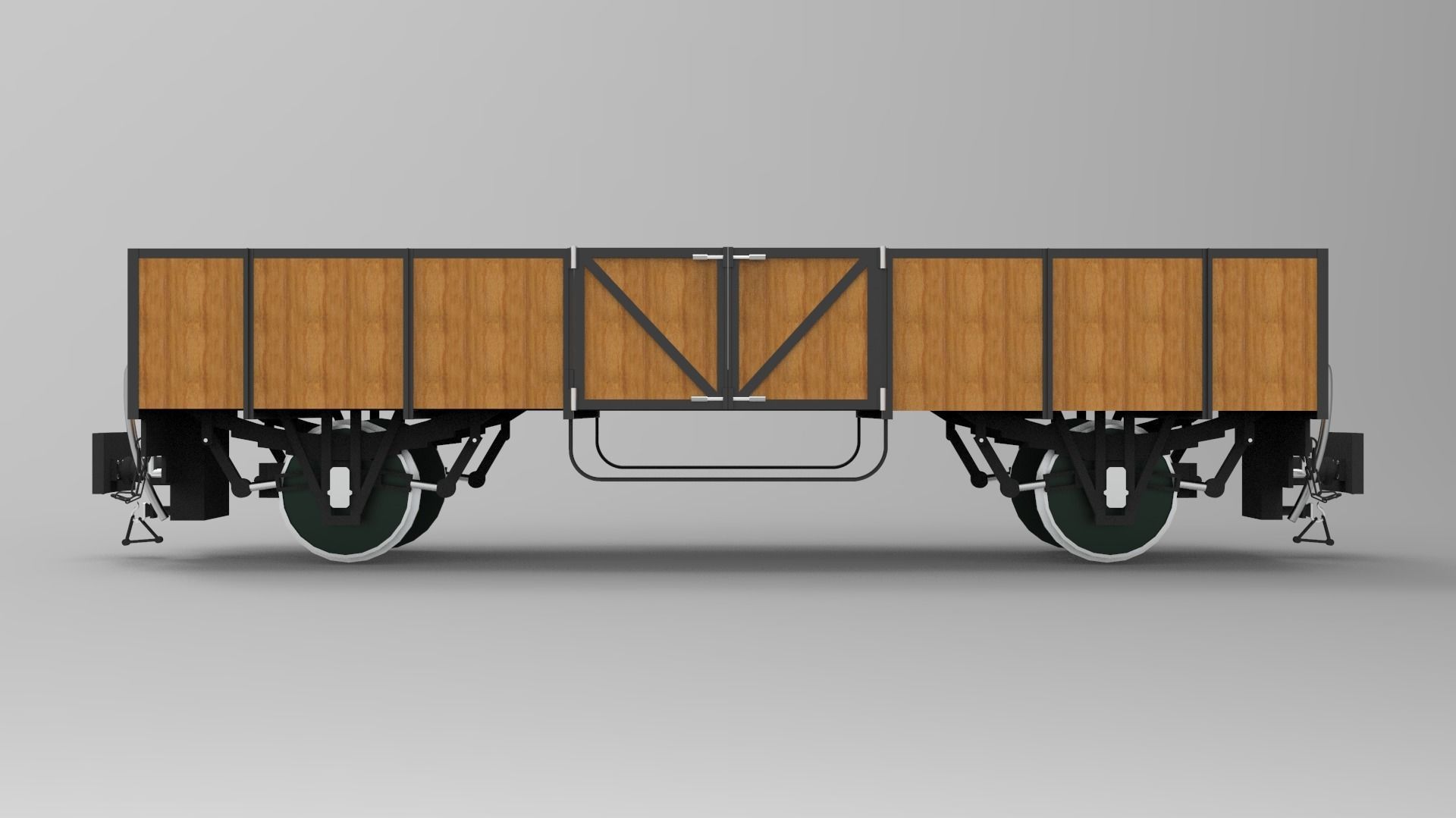 cargo train 3D model | CGTrader