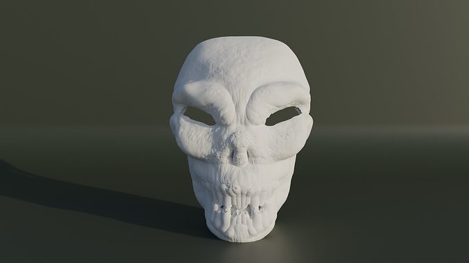 Skull Face Mask - Death Head Cosplay 3D model 3D printable | CGTrader