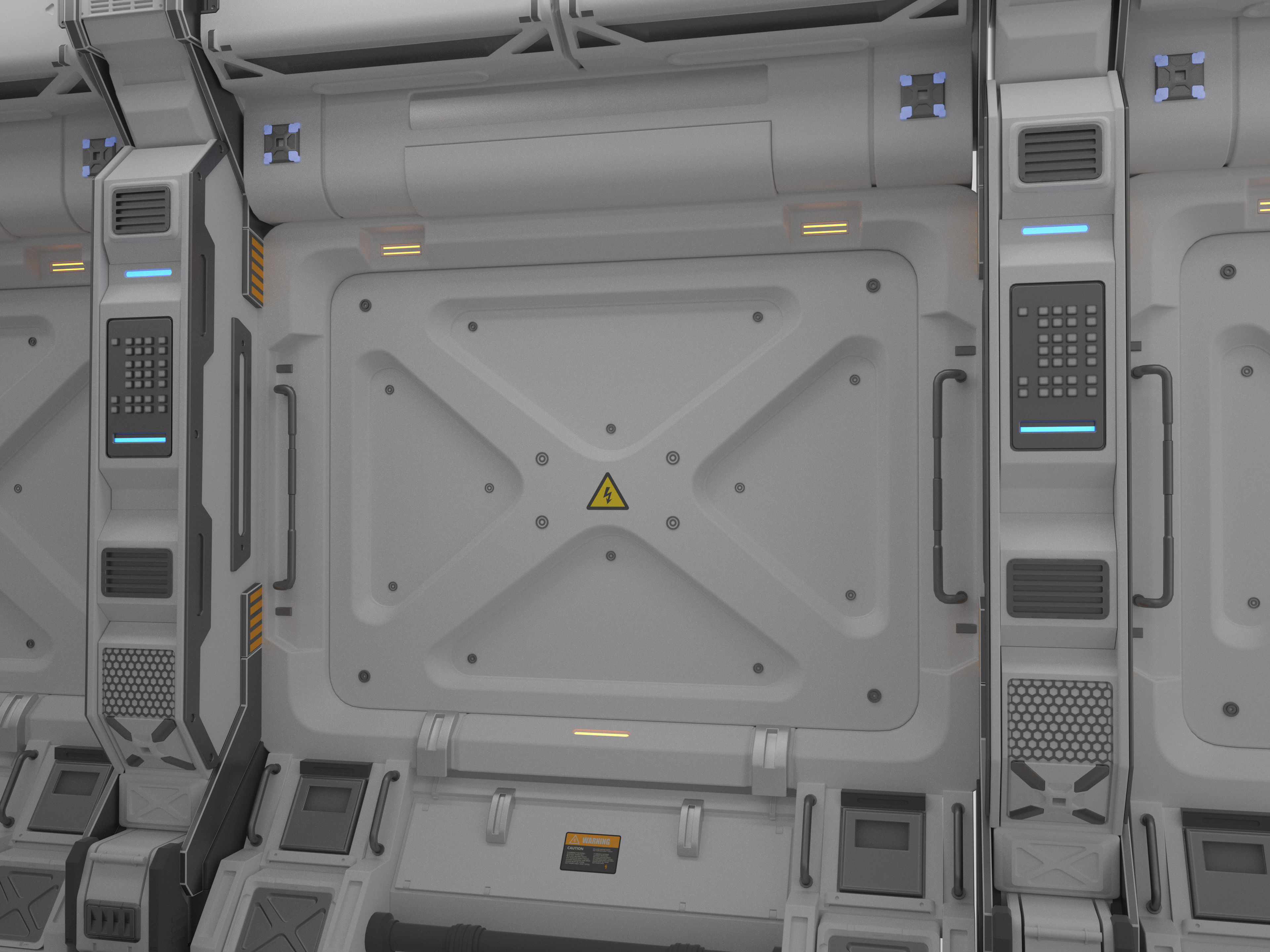 Sci Fi LAB 3D model | CGTrader