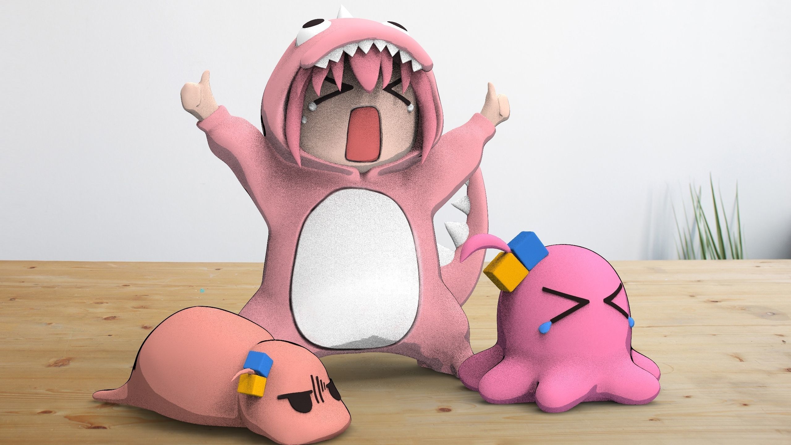 Bocchi the rock figures pack 3D model 3D printable | CGTrader