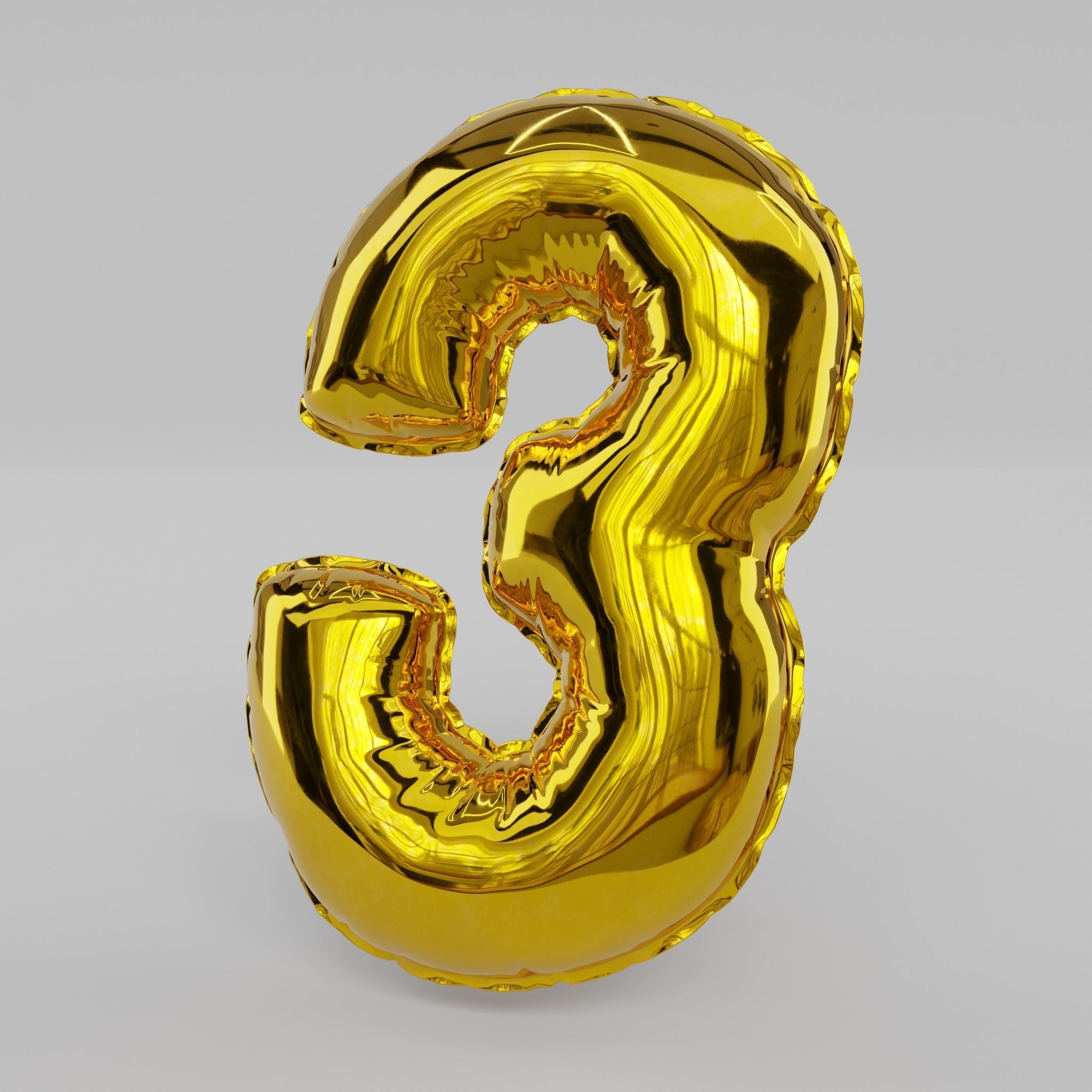 Balloon Numbers 3D model | CGTrader