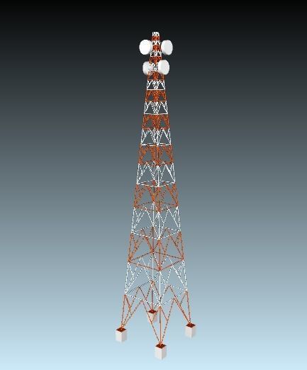 ANTENA DE RADIO DE COMUNICACAO 3D model | CGTrader