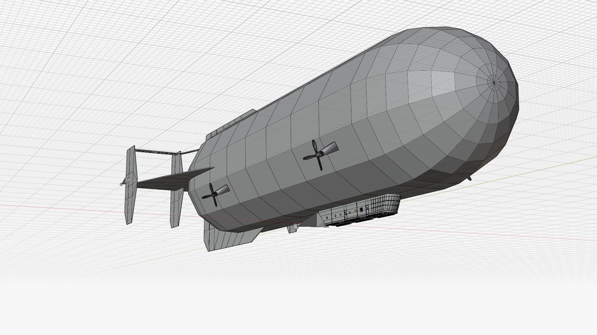 3D model Zeppelin Airship VR / AR / low-poly | CGTrader