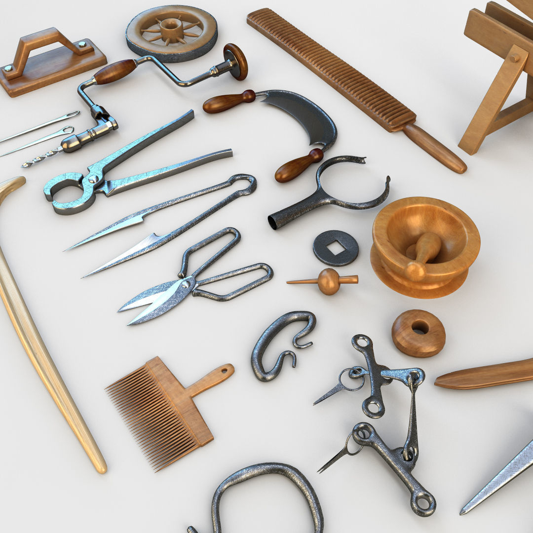 Medieval Tools 3D model | CGTrader