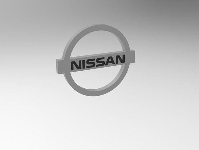 Nissan logo 3D model 3D printable | CGTrader