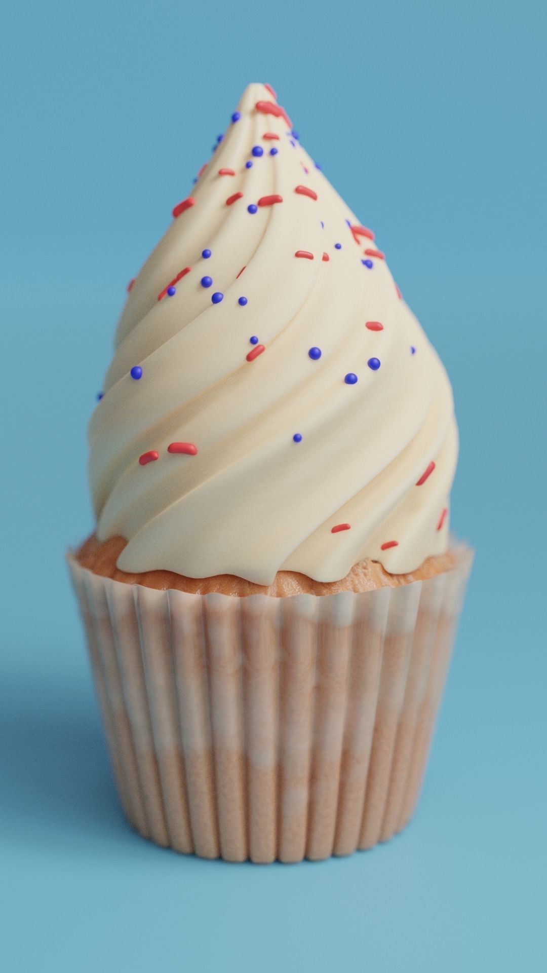 3D model Cupcake Low-poly and 3D printable VR / AR / low-poly | CGTrader