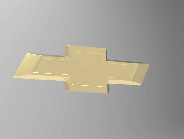 chevrolet logo 3D model 3D printable | CGTrader