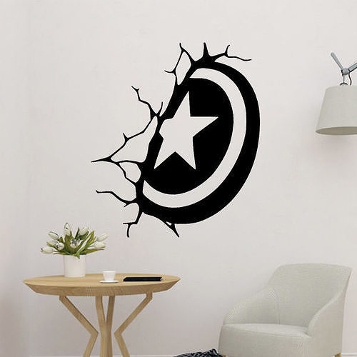 Shield Captain America Wall Decor 3D model 3D printable | CGTrader
