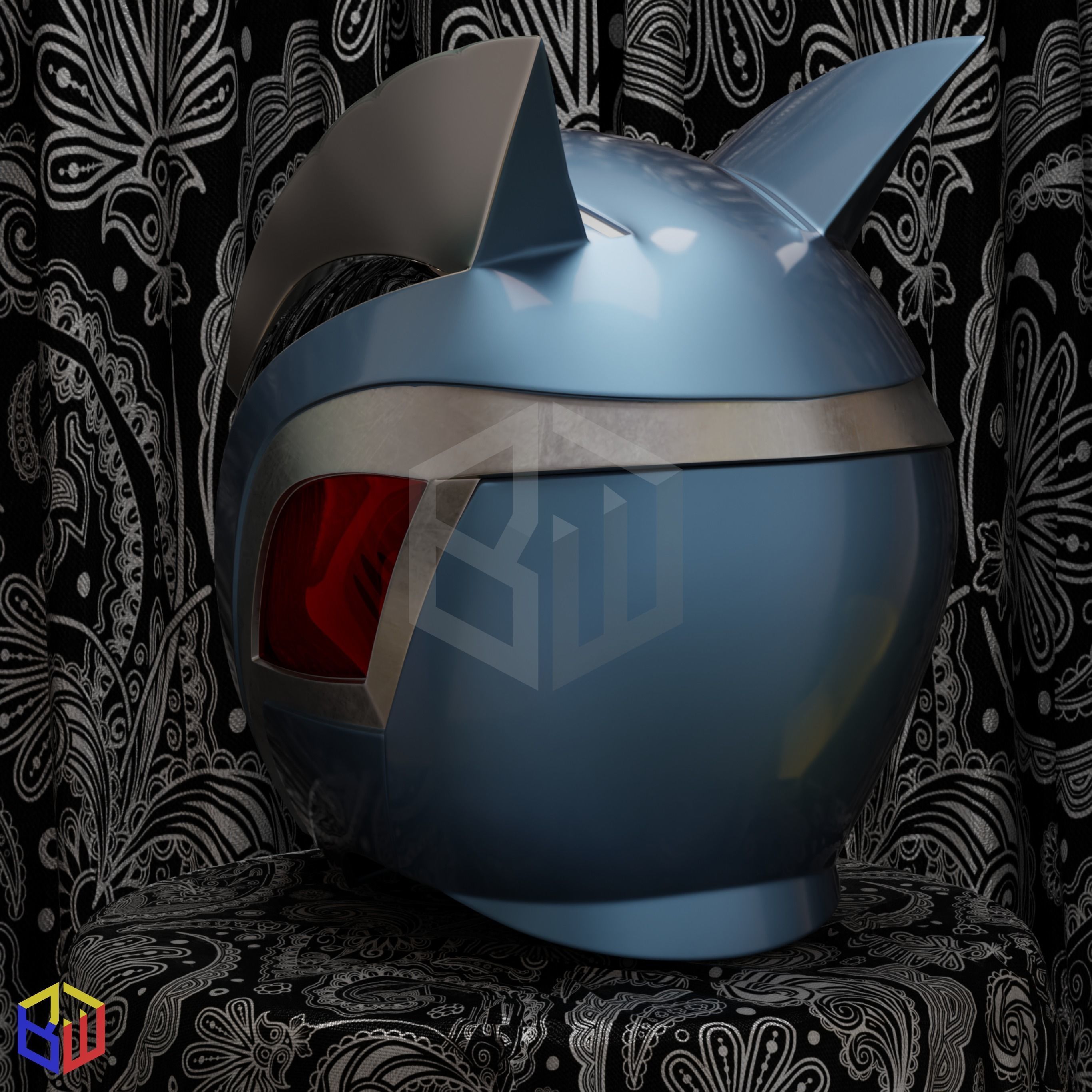 Power Rangers SPD Shadow Ranger Helmet 3D model 3D printable | CGTrader