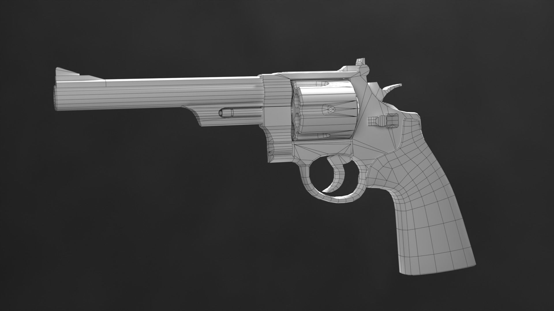 3D model The revolver model is realistic VR / AR / low-poly | CGTrader