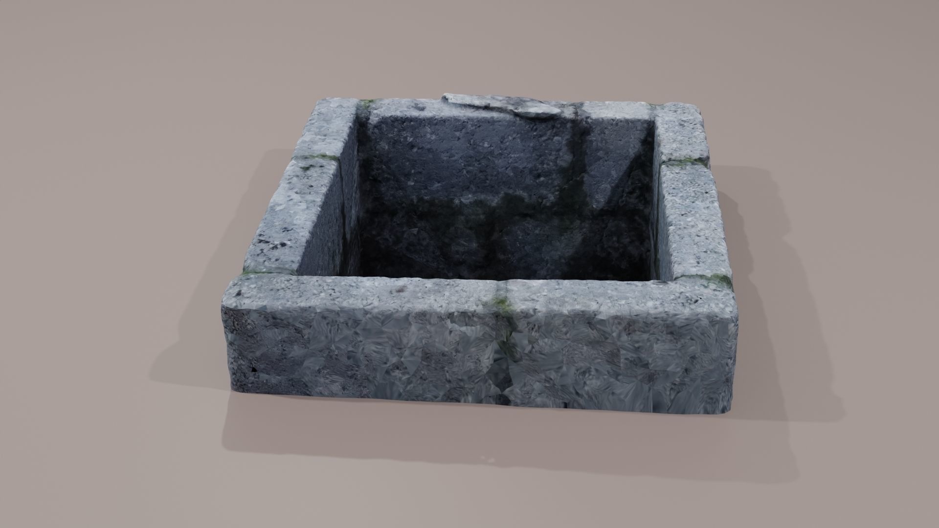 3D model 4K Concrete Brick Hole Well Photoscan VR / AR / low-poly ...
