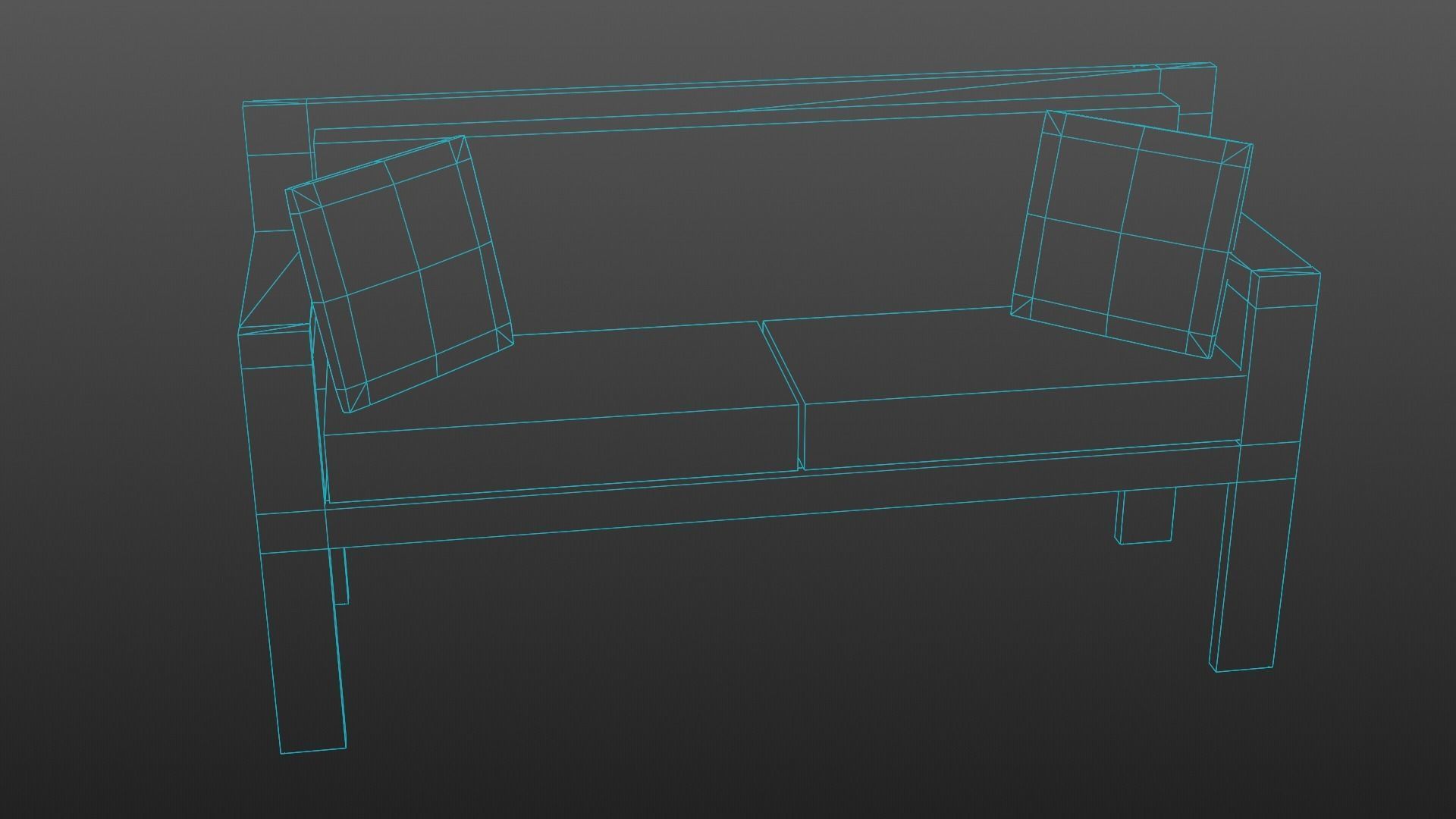 3D model Sofa Couch PS1 PSX style VR / AR / low-poly | CGTrader