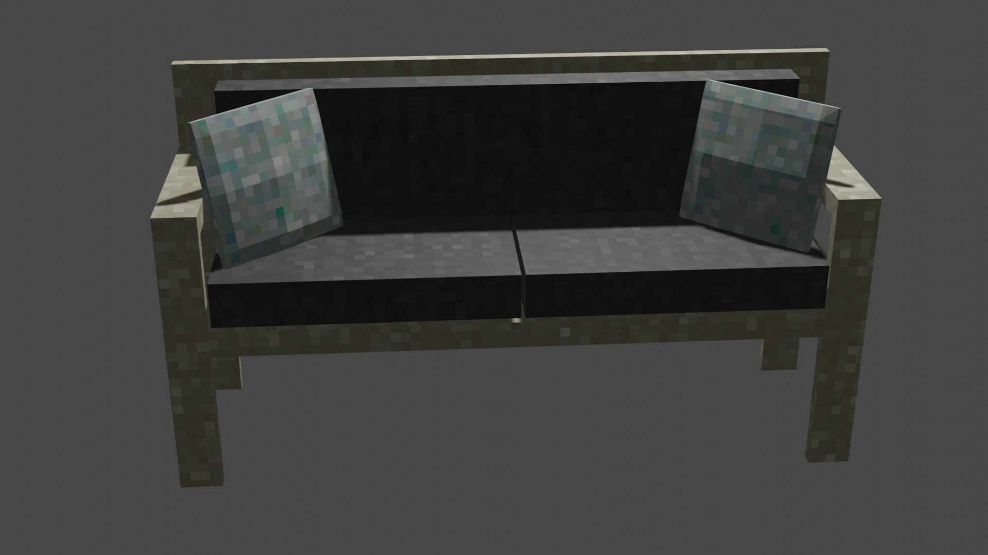 3D model Sofa Couch PS1 PSX style VR / AR / low-poly | CGTrader