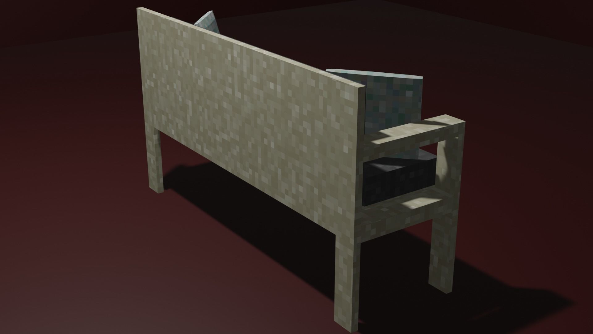 3D model Sofa Couch PS1 PSX style VR / AR / low-poly | CGTrader
