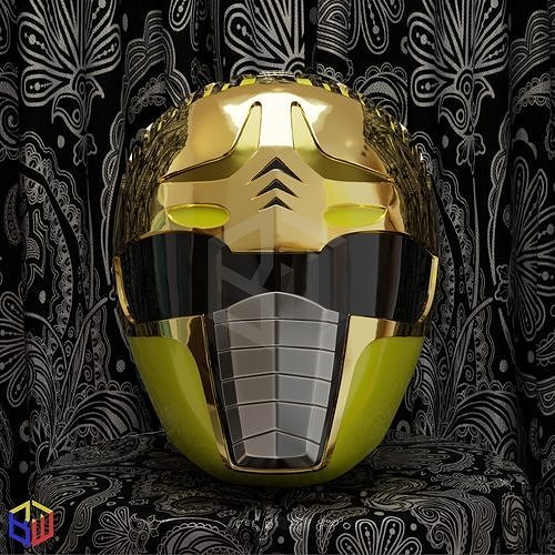 Mighty Morphin Power Rangers Yellow Ranger Helmet