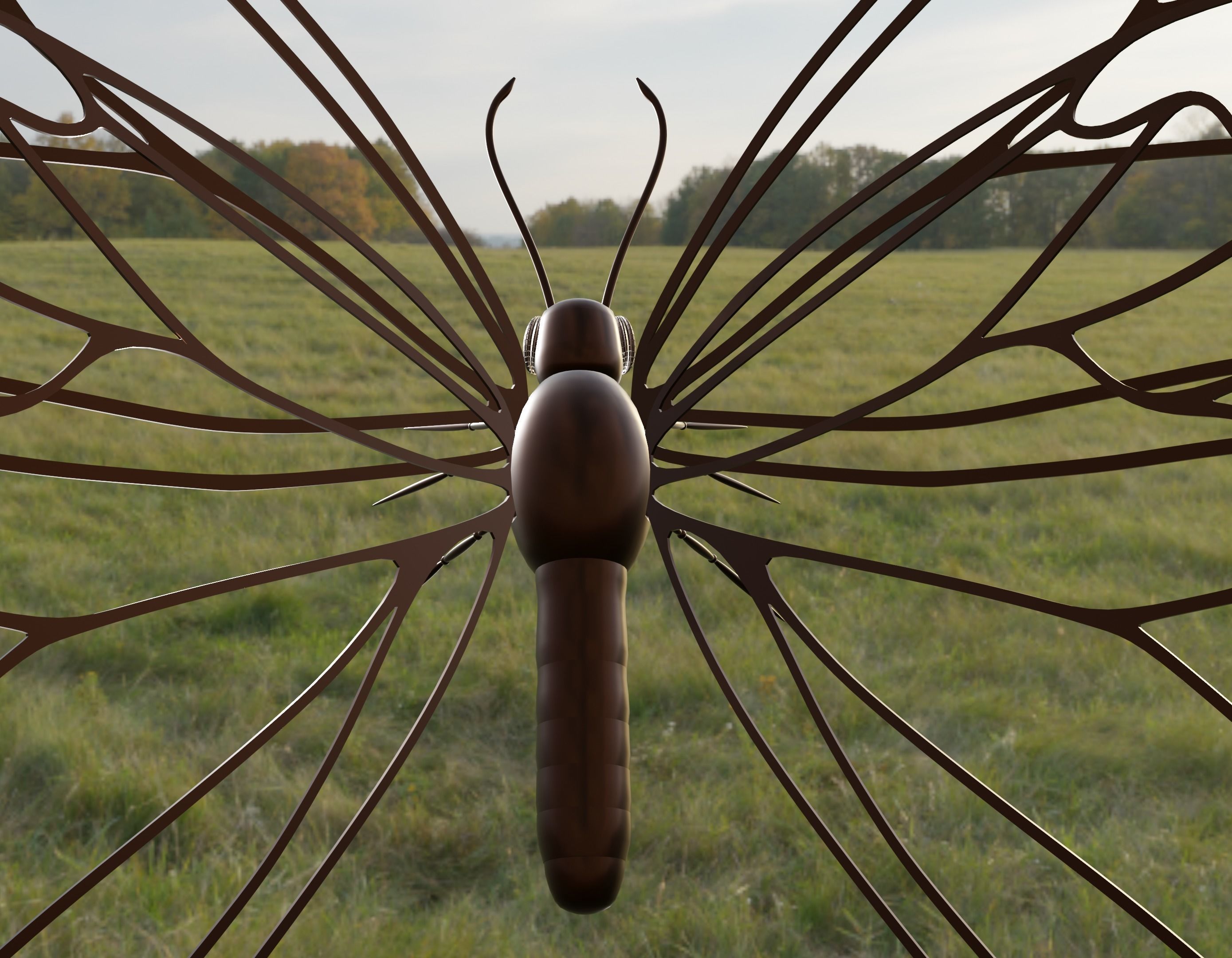 Mechanical butterfly 3D model | CGTrader